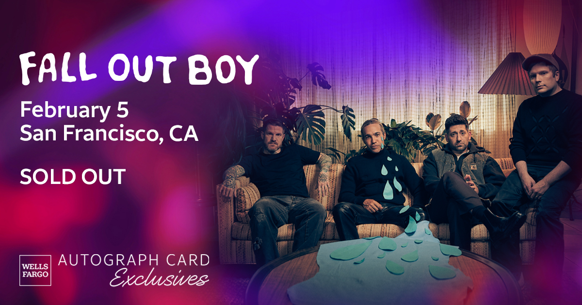 See Fall Out Boy Live | Autograph Card Exclusives