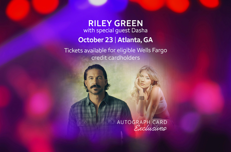 See Riley Green with special guest Dasha Live | Autograph Card Exclusives